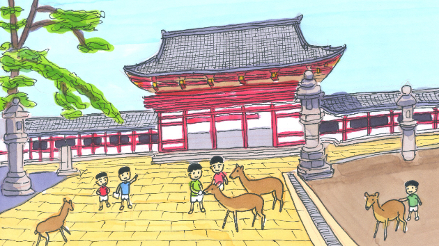 奈良を楽しむ少年たち｜akisen｜coconalaブログ